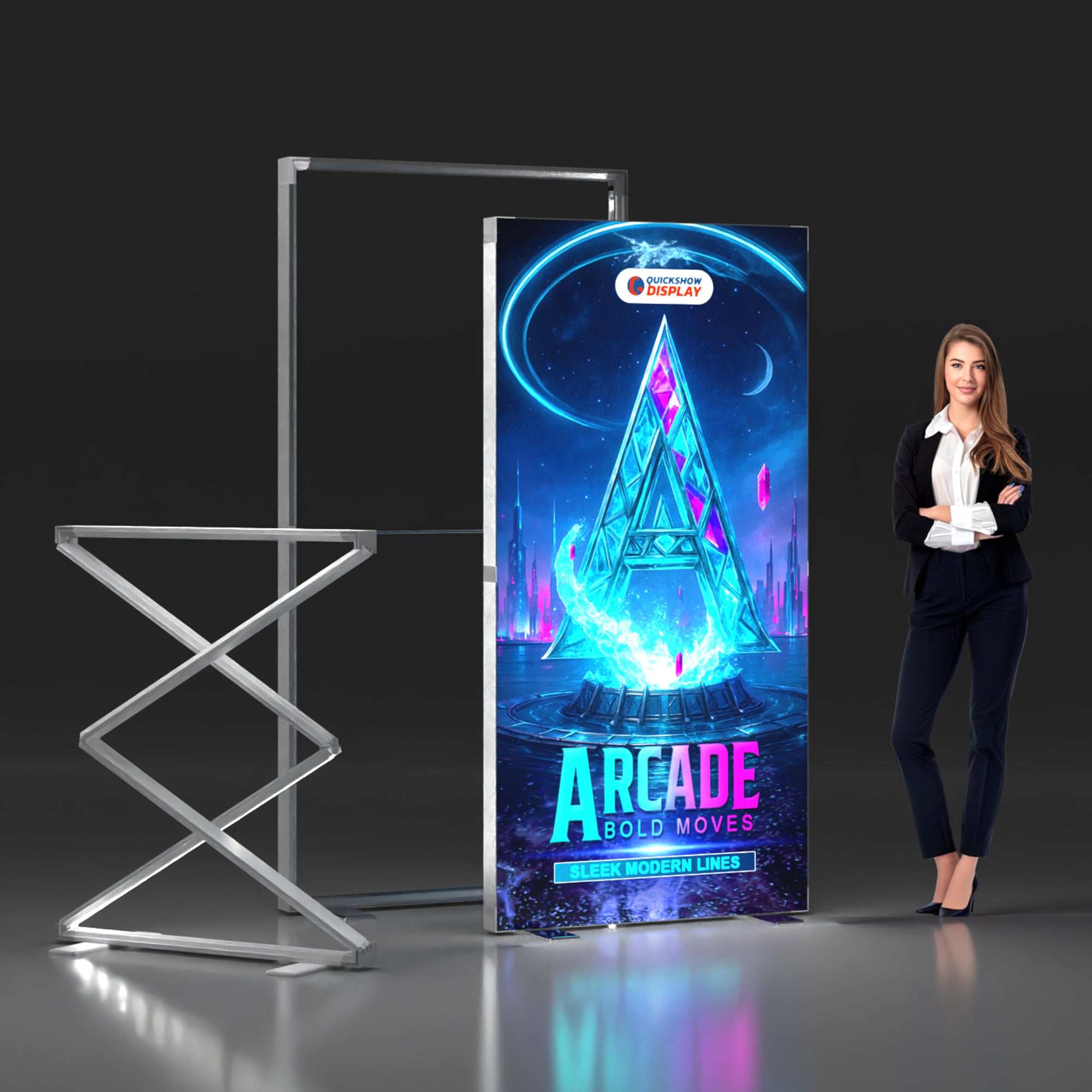 3.3x6.6ft Foldable Lightweight SEG Lightbox - Professional LED Display ...